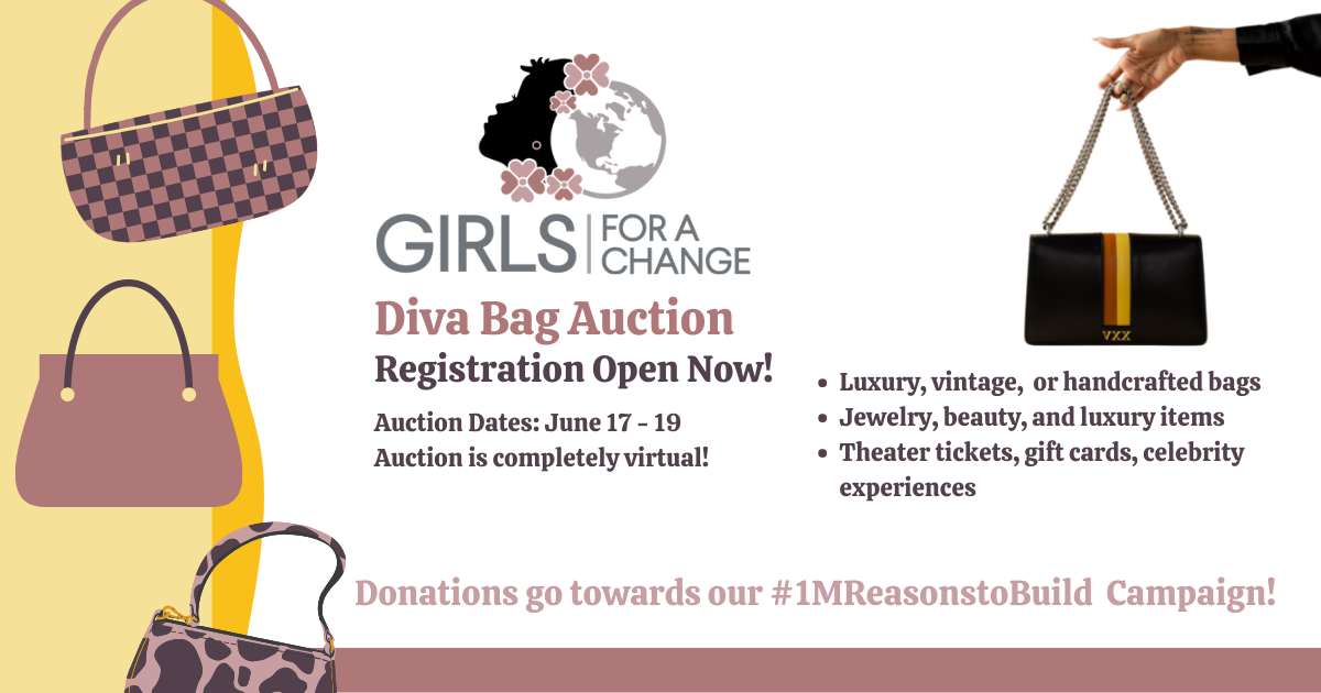 Registration is Open for the Diva Bag Auction | Girls For A Change